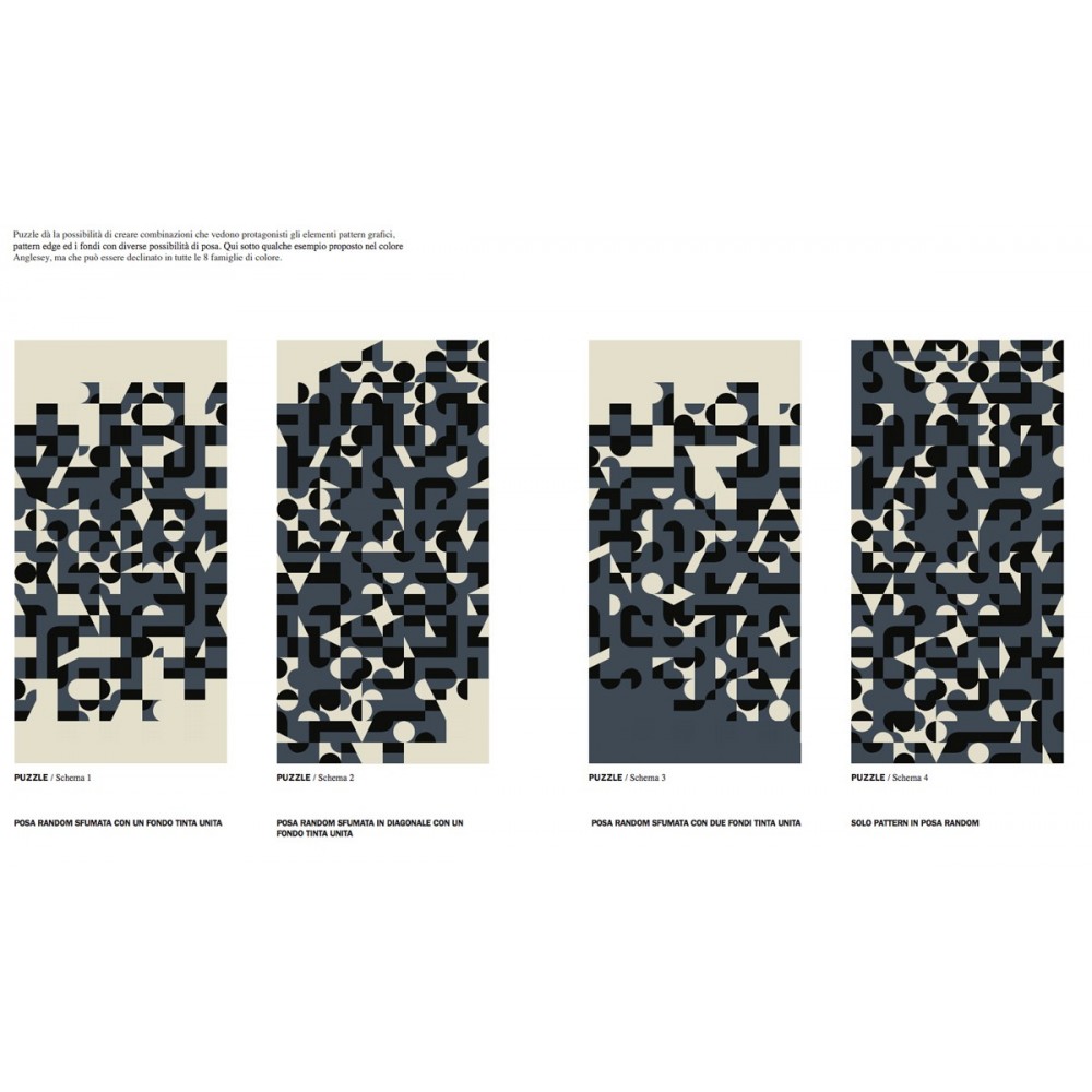 Set piastrelle gres Anglesey Puzzle Set of Patterns Mutina - ConteCom